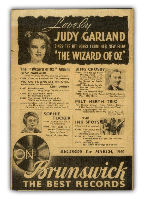 1940 Brunswick Advertisement