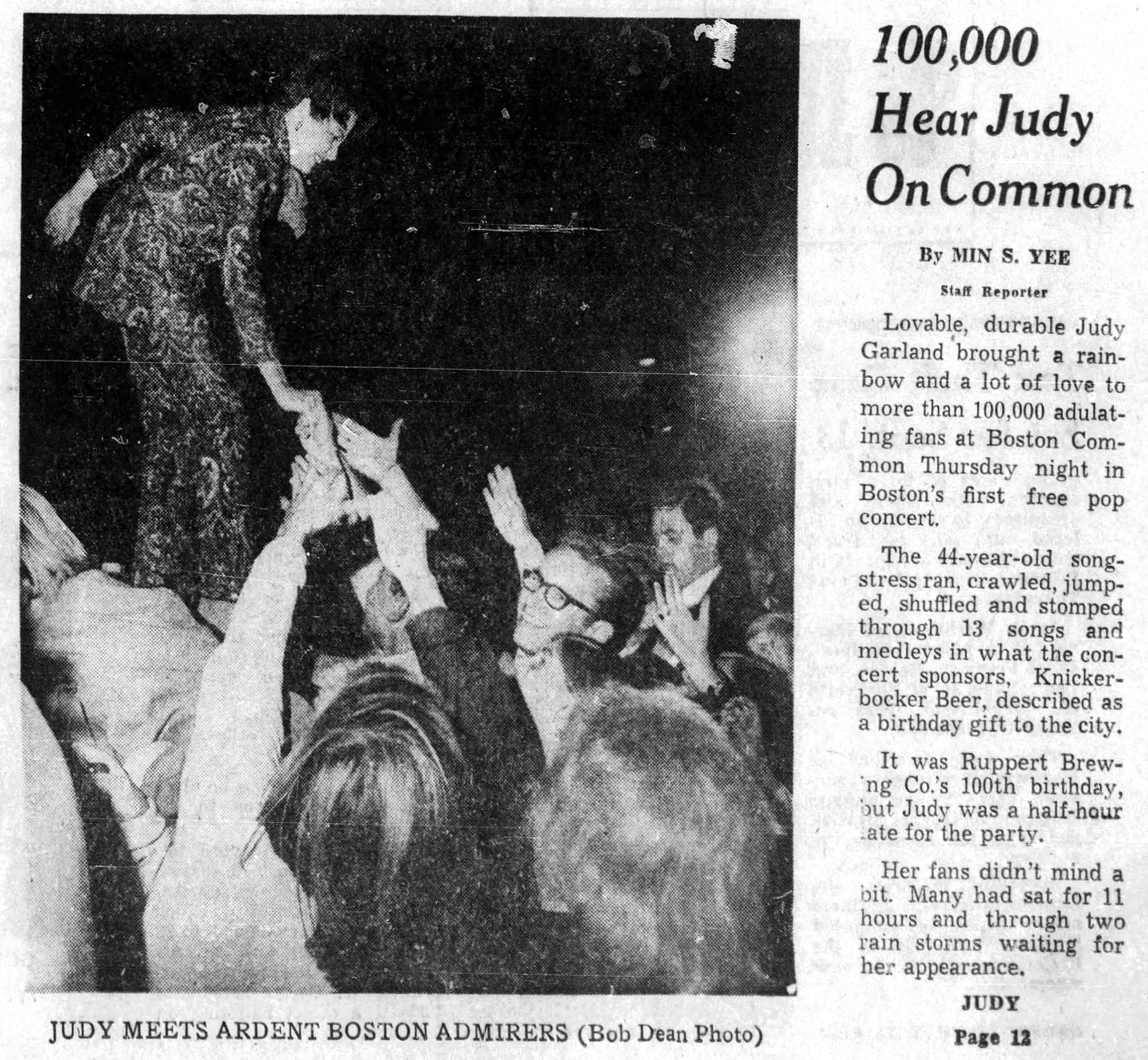 Judy at The Boston Common 1967 – The Judy Room